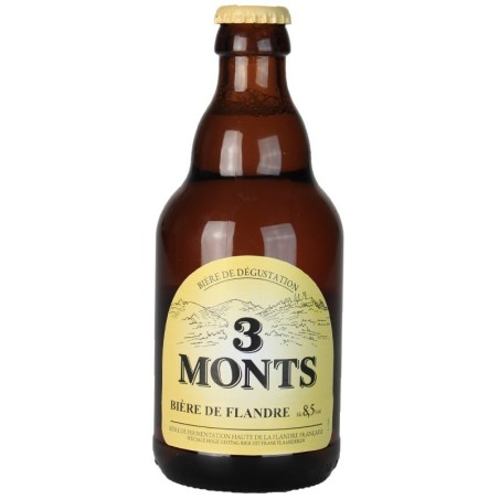 3 Monts 33 cl - Bière Ambrée à 8,5° d'alcool brassée par Brasserie 3 Monts