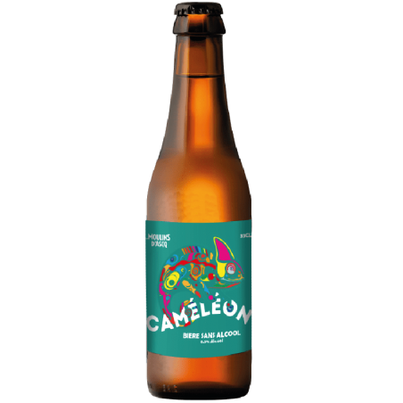Caméléon 33 cl – Bière Blonde Bio Sans Alcool 0,2% – Moulins d’Ascq